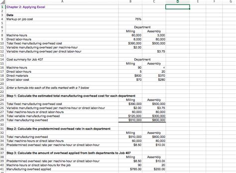 Solved Chapter 2 Applying Excel Exercise Part 2 Of 2 2