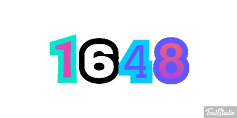1648 Number Animated  Logo Designs