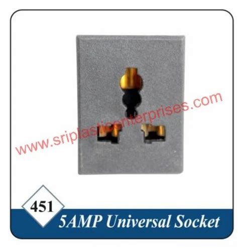 6 A Plastic Three Pin Sockets 15 Amp Universal Socket Black At ₹ 28 00 Piece In Coimbatore