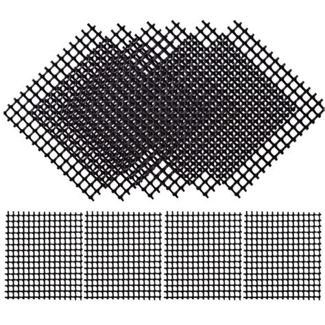 50pcspack Square Soil Grid Mat Flowerpot Hole Mesh Mats Bonsai Basin