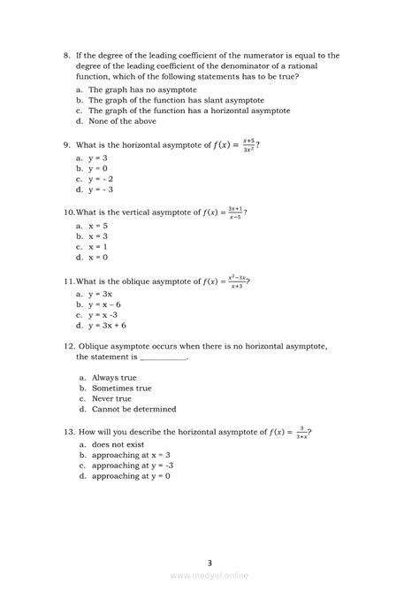 General Mathematics Module 10 Solving Real Life Problems Involving Rational Functions