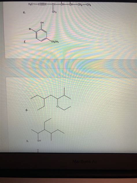 Solved HyC CE CH CH CH CH2 CH H SH Chegg Com