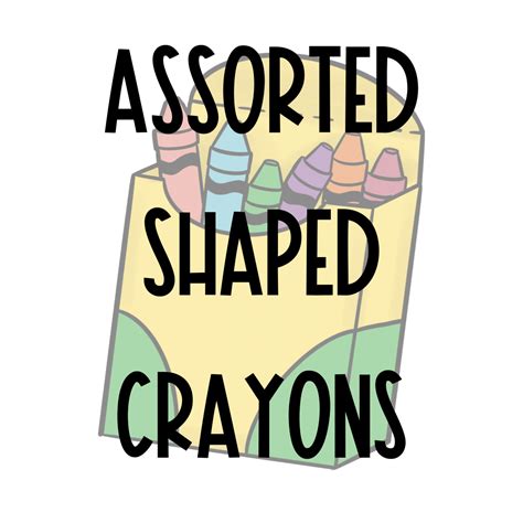Individual Shaped Crayons Stellas Shipping Supplies And More