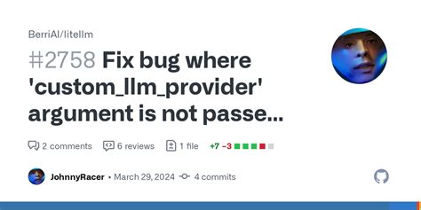 Fix Bug Where Custom Llm Provider Argument Is Not Passed Correctly In Acompletion By