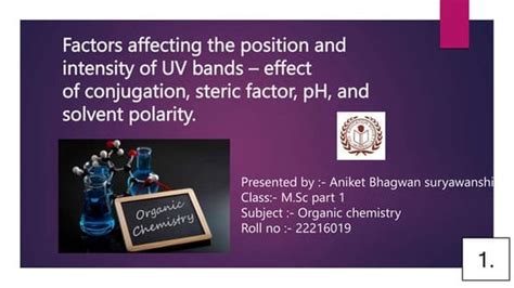 Factors Affecting Uv Visible Spectroscopy Ppt