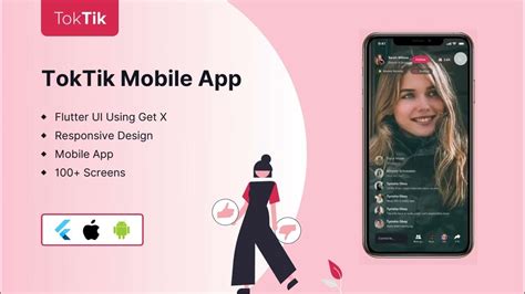 tiktok clone flutter mobile app ui template youtube