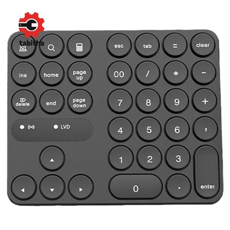 Rechargeable Double Bluetooth Number Pad Wireless Numeric Keypad 35