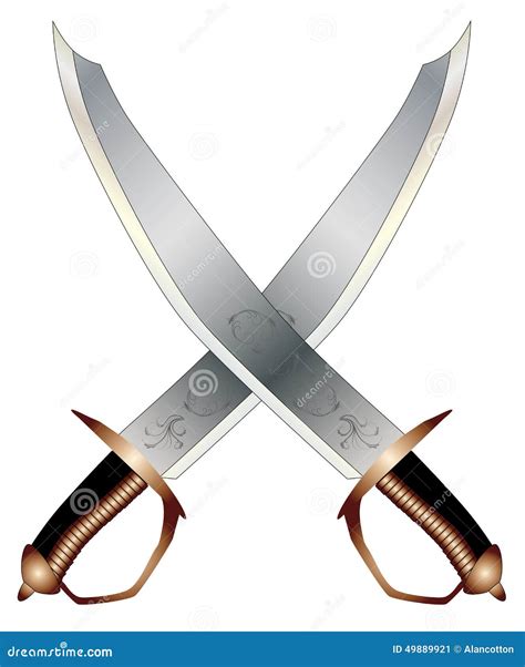 Crossed Cutlasses Stock Illustration Image 49889921