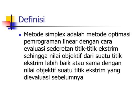 Ppt Operational Research Linear Programming With Simplex Method Powerpoint Presentation Id