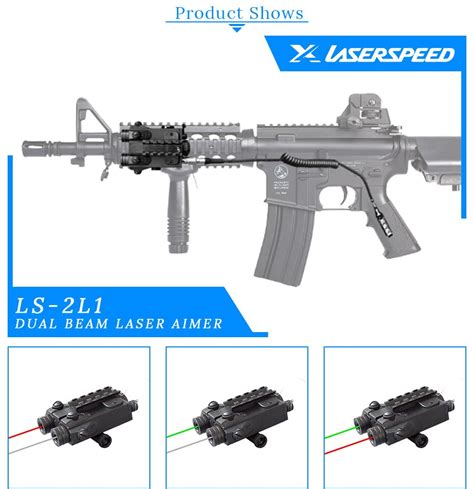 Military Aluminum Gun Laser Green Red Ir Dual Laser Pointer For Rifle Hunting Laser Sights For