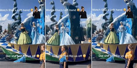 guests shocked after disney character flips them off during parade