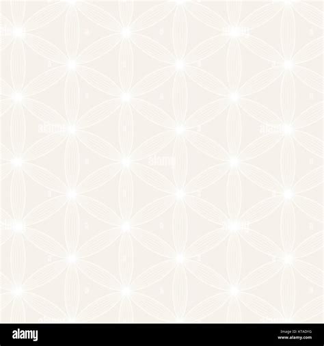 Vector Subtle Seamless Lattice Pattern Modern Stylish Texture With Monochrome Trellis