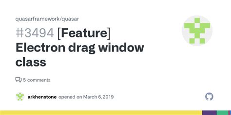 Feature Electron Drag Window Class Issue Quasarframework Quasar Github