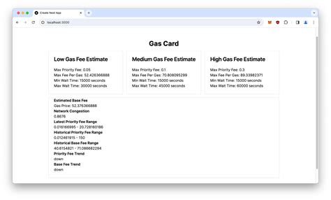 How To Build A Simple Gas Tracker App With Gas Api And Nextjs