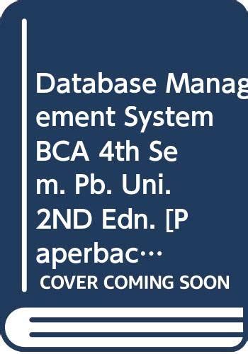 Database Management System Bca 4th Sem Pb Uni Books