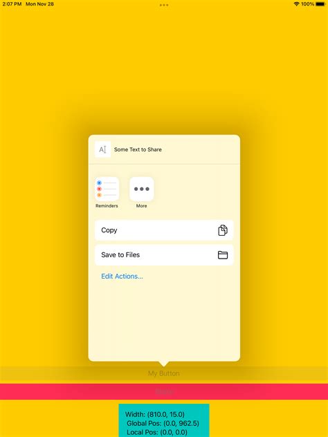 Ios Ipad Popover Share Sheet In Swift Ui Stack Overflow