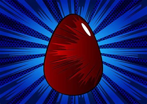 Red Easter Eggs Vector Hd Png Images Vector Red Cartoon Egg Egg