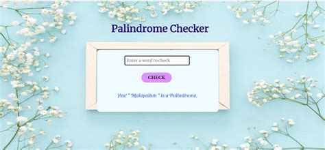 Github Khushigupta123palindrome Checker It Is A Simple Website For