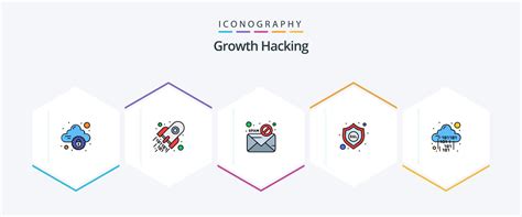 Hacking 25 Filledline Icon Pack Including Cloud Ssl Email Security