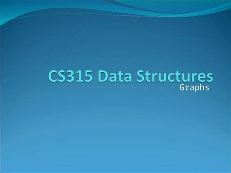 Ppt Graphs Overview What Is A Graph Some Terminology Types Of Graph