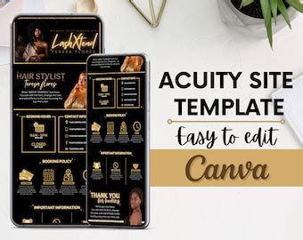 Acuity Scheduling Template DIY Acuity Scheduling Template For Etsy