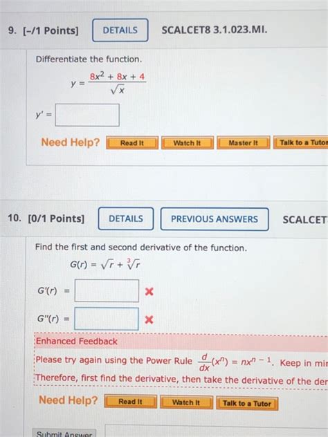 Solved Points DETAILS SCALCET MI Chegg Com
