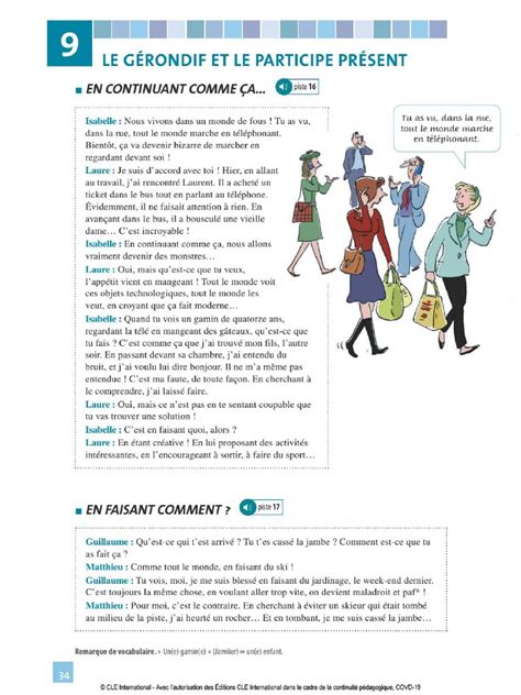 Le Gérondif Et Participe Présent Pdf