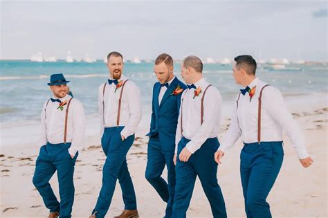 Groomsmen Beach Wedding 60 Photos