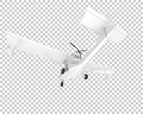 투명 배경 3d 렌더링 그림에 비행기 프리미엄 Psd 파일