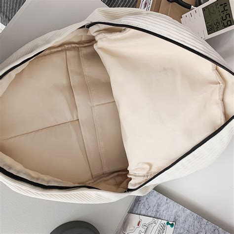 Badu Bg Сладка модна дамска раница от рипсено кадифе Ученическа чанта за тийнейджърки Мъже