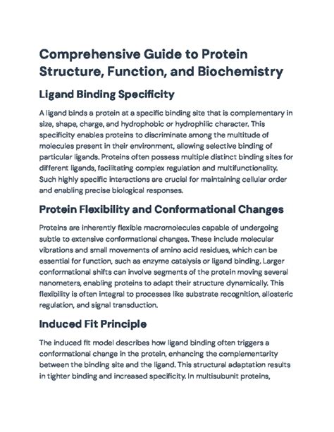 Comprehensive Guide To Hemoglobin And Protein Biochemistry Bio 301