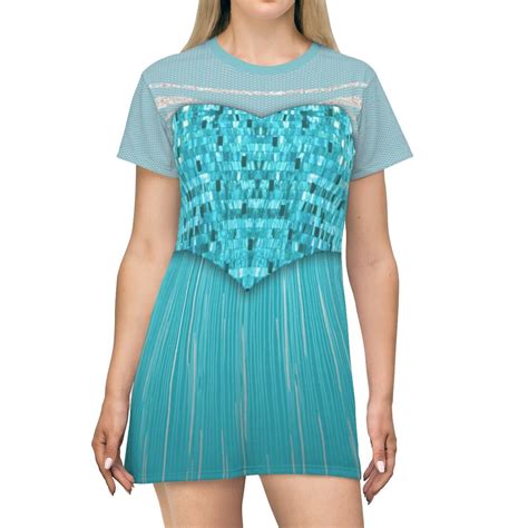 Frozen Costume Elsa Short Sleeve Dress Disney Dresses For Women