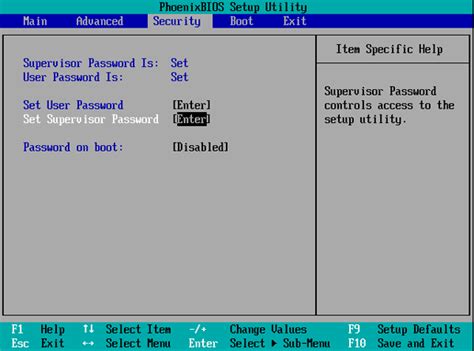 how to reset supervisor password on windows 8 computer