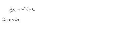 Solvedwrite A Square Root Function For The Graph Shown Then Identify