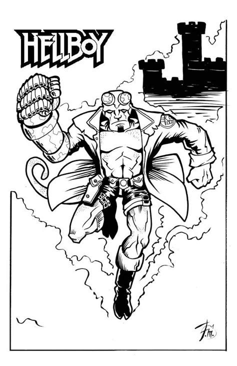 Hellboy Inks By Snarebang On Deviantart