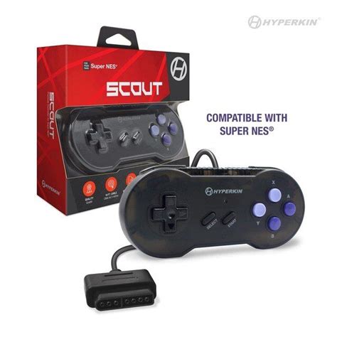 Hyperkin Scout Premium Controller For Super Nes® Space Black