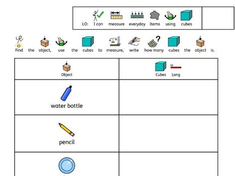 Measuring With Cubes Teaching Resources