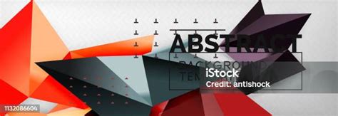 모자이크 삼각형 3d 모양 구성 기하학적 현대 배경 삼각형 및 다각형 디자인 0명에 대한 스톡 벡터 아트 및 기타 이미지 0명 결정체 공예 Istock