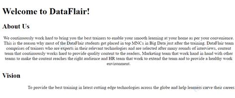 HTML Paragraph Tag HTML Line Breaks DataFlair