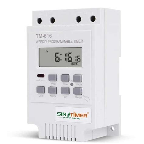 Jual Sinotimer Power Timer Programmable Time Switch Relay 220v 30a Tm616w Shopee Indonesia
