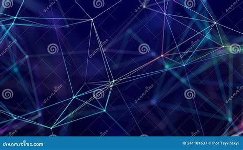 Abstract Digital Connection Dots Technology Background Network Connection Structure Plexus