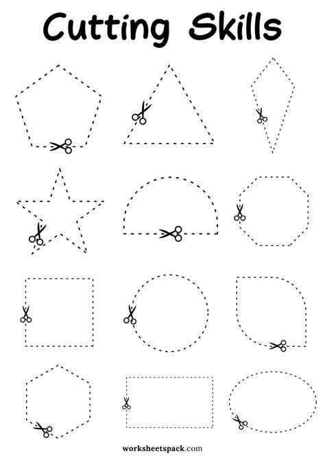 Free Scissor Skills Worksheets For Preschool Worksheetspack