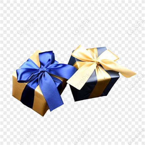 갈색 크래프트 종이와 블루 크래프트 종이 선물 상자 휴일 일러스트 크리스마스 상자 일러스트 실크 일러스트 Png 일러스트 무료 다운로드 Lovepik