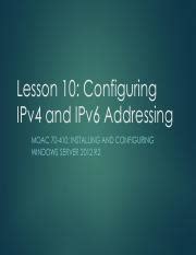 Configuring IPv4 And IPv6 Addressing A Comprehensive Guide For Course Hero