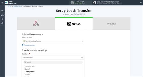 how to connect webhooks with notion savemyleads