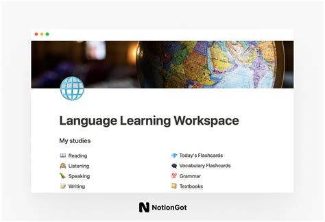 10 Notion Templates For Language Learning Best Notion Templates For