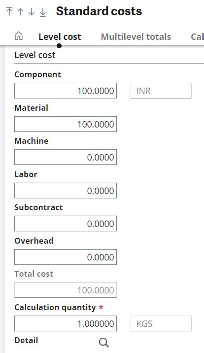 additional cost update functionality after production tracking in sage x3
