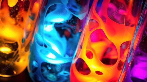 Texture Of A Colorful And Dynamic Lava Lamp Design Powerpoint Background For Free Download