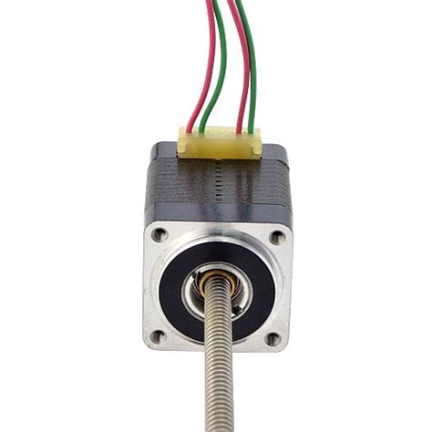 nema 8 비캡티브 acme 선형 스테퍼 모터 0 5a 28 2mm 스택 나사 리드 1mm 0 03937 리드 길이
