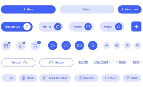 Design De Boutons Pour Les Sites Web Et Les Applications Mobiles